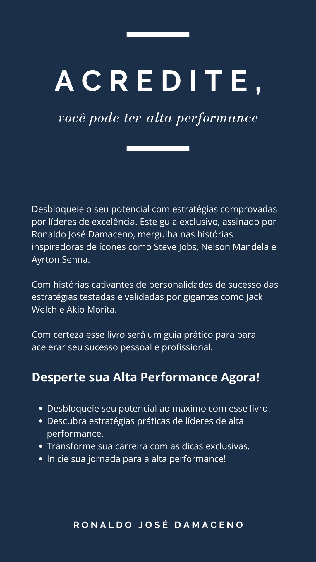 10 Princípios dos Profissionais de Alta Performance